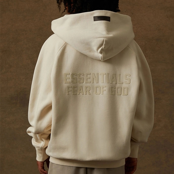 Fear of God | Shirts & Tops | Fear Of God Essentials Egg Shell Full Zip ...